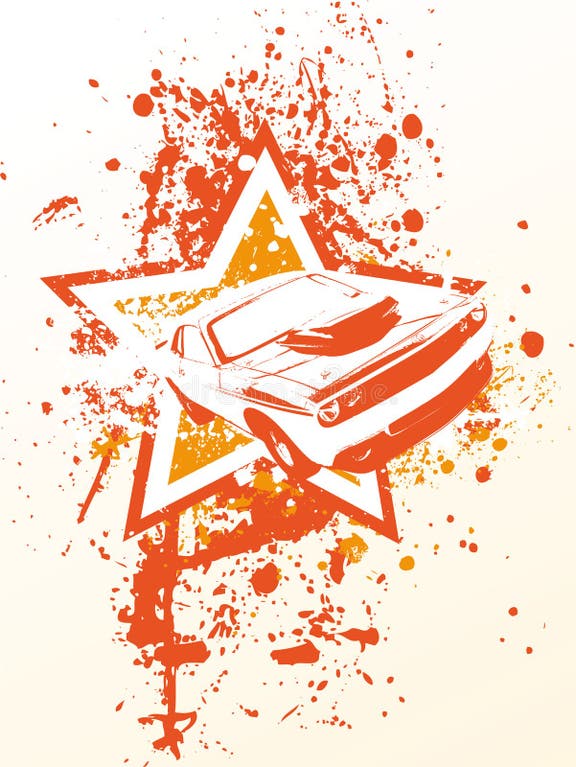 Star Car stock vector. Illustration of alloy, competition - 4276115