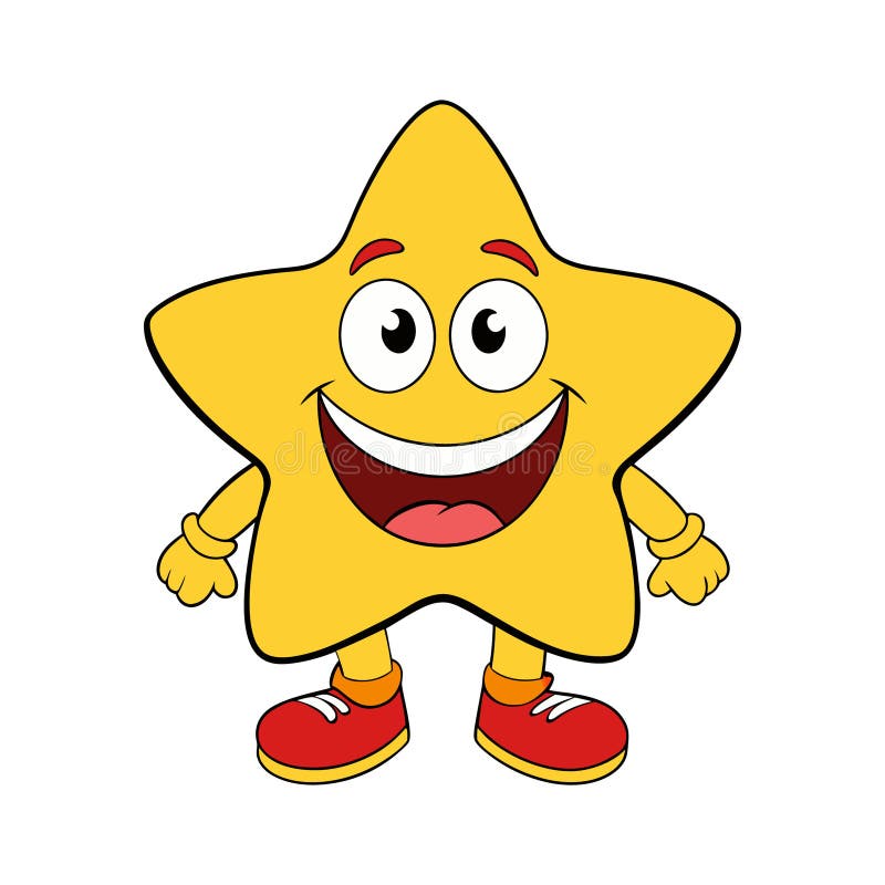 Star funny cartoon picture stock image. Illustration of funny - 347373433