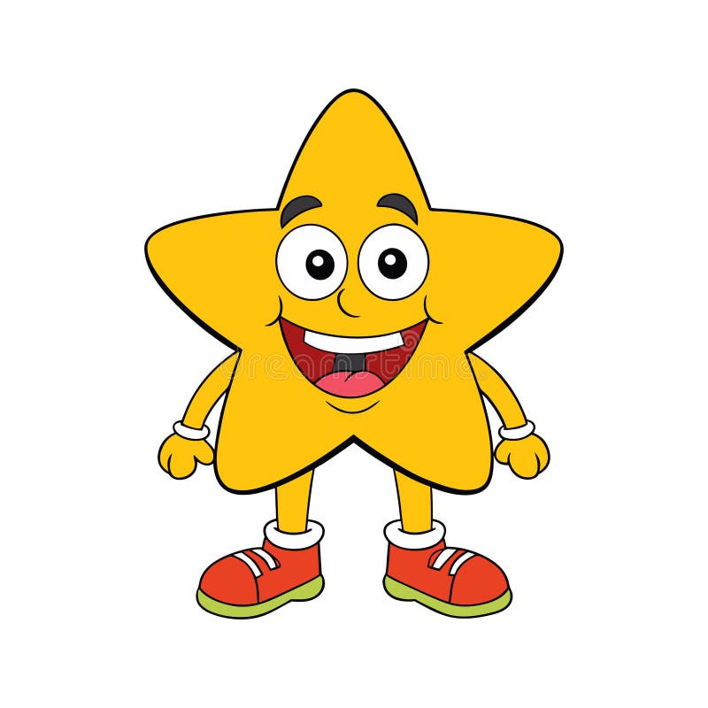 Star funny cartoon picture stock image. Illustration of design - 347373561