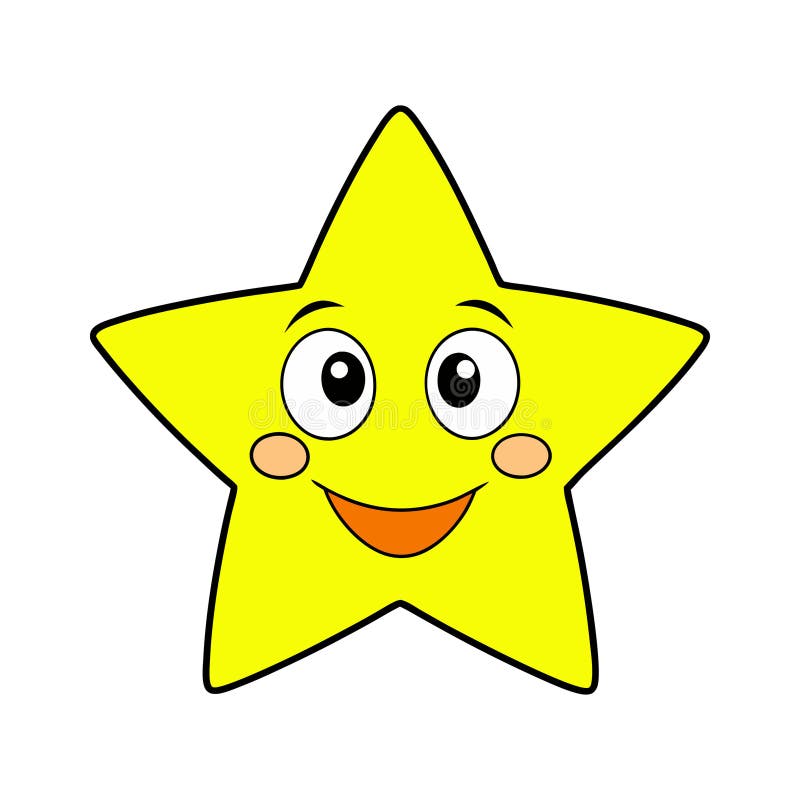 Star funny cartoon picture stock image. Illustration of design - 347373611