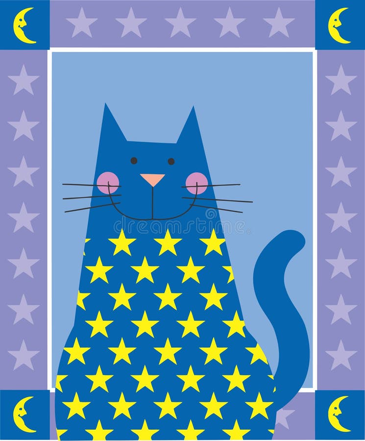 Star Cat stock illustration. Illustration of decorative - 28058959