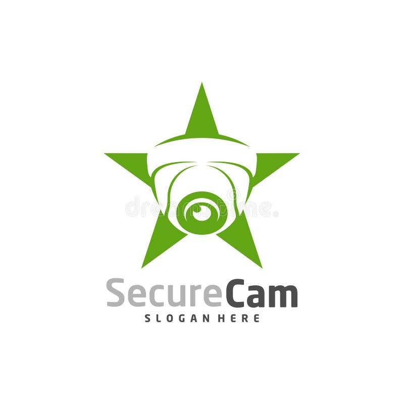 Star CCTV Camera Logo Design Vector Template, Concept Symbol Icon Stock ...