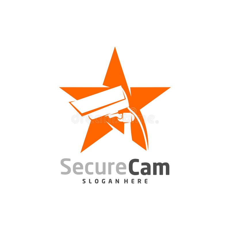 Star CCTV Camera Logo Design Vector Template, Concept Symbol Icon Stock ...