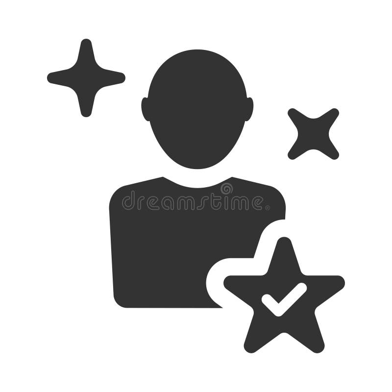 Star celebrity Icon stock vector. Illustration of influencer - 288841054