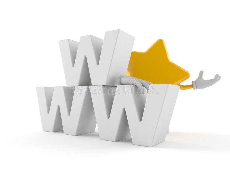 Star Character Reading a Book Stock Illustration - Illustration of ...