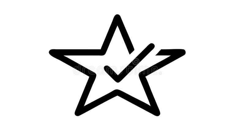 Star with Checkmark Favorite Icon Vector Design, Vector Design ...