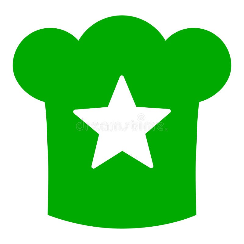 Star and chef hat stock illustration. Illustration of cook - 372085901