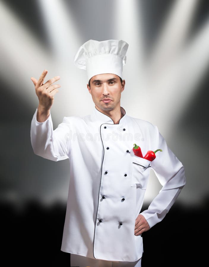 Star chef stock image. Image of cooker, preparing, people - 41648445