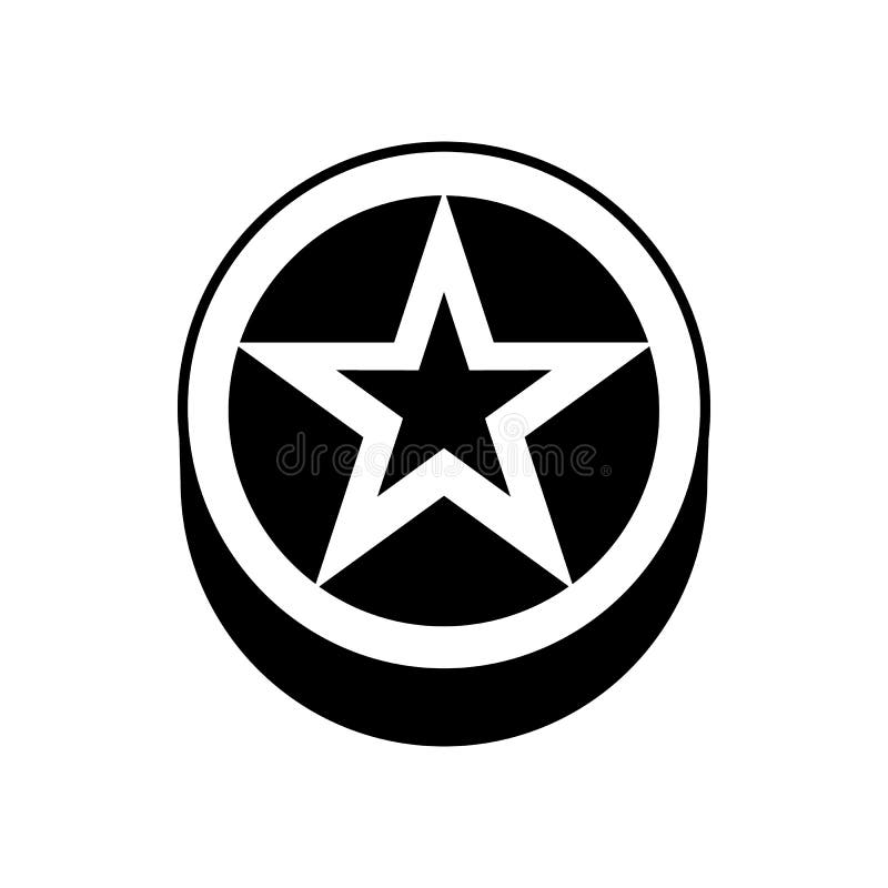 Star in a Circle Icon, Simple Style Stock Vector - Illustration of ...
