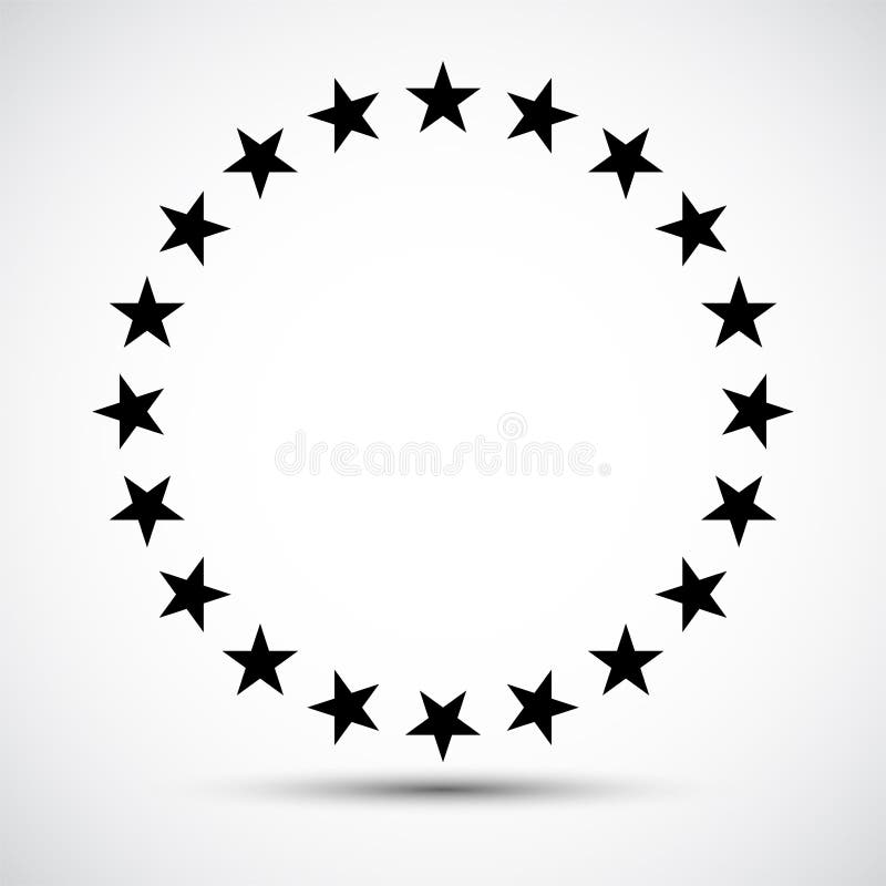 Star Circle Square Logo Set Stock Vector - Illustration of positive ...