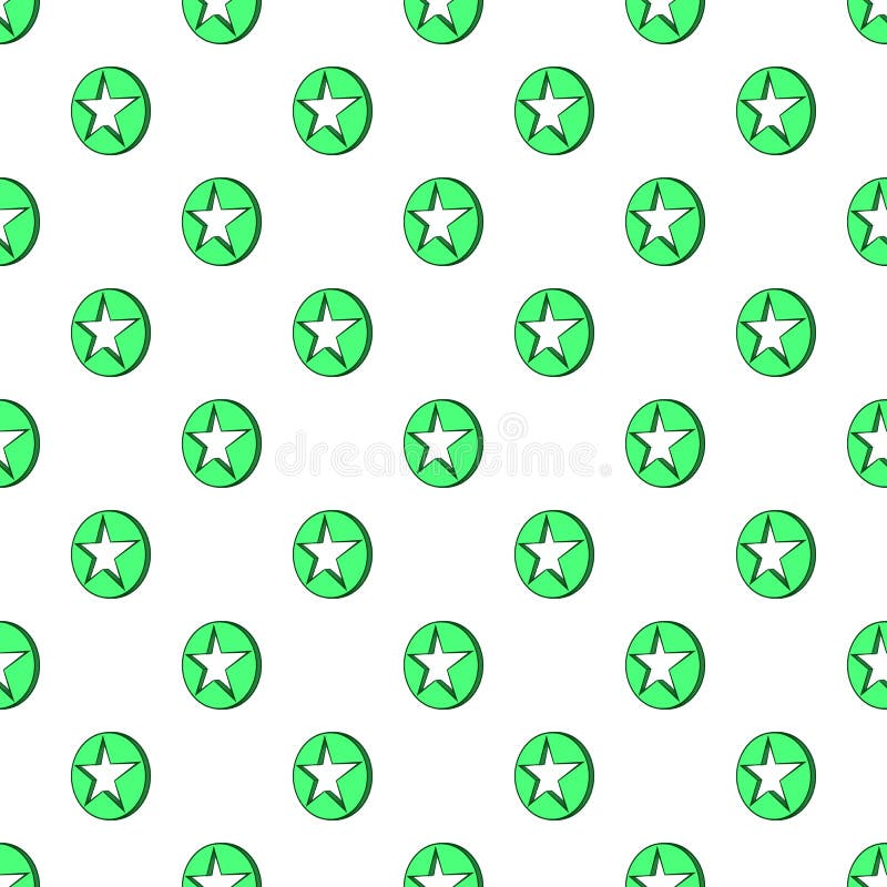 Star in Circle Pattern, Simple Style Stock Vector - Illustration of ...