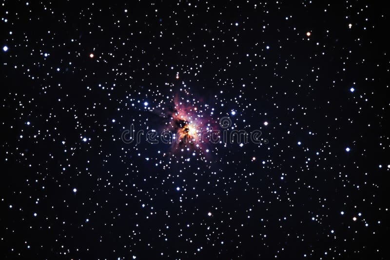 Star Cluster Shines Brightly Dark Night Sky Stock Photos - Free ...