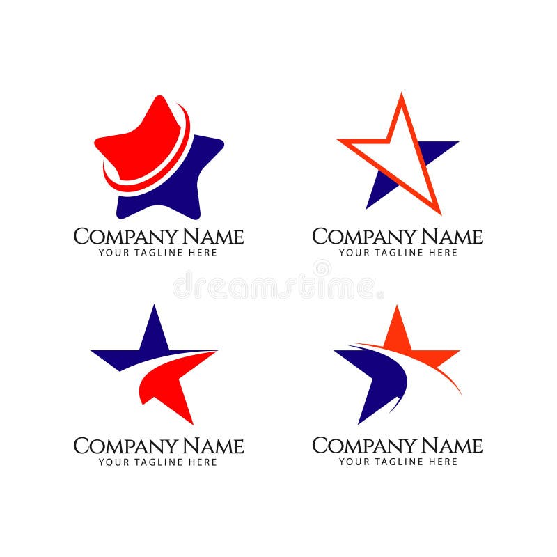 Star Company Logo Vector Template Design Illustration Stock Vector ...