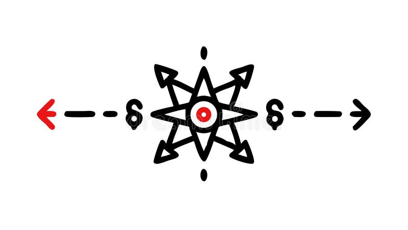 Star Compass with Directional Arrows, Guiding Pathways, Vector Design ...