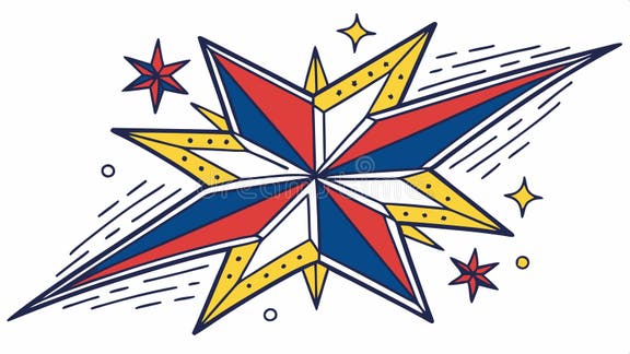 Star Compass Illustration, Nautical Star, Direction, Navigation, Guide ...