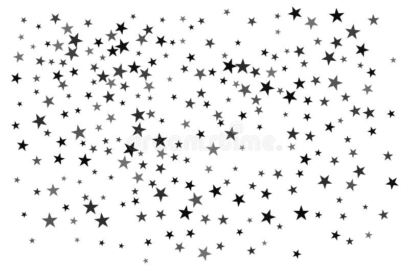 Star Confetti Silver Casual Confetti Background Bright Design Pattern