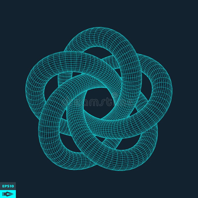 Star. Connection Structure. Vector 3D Illustration. Stock Vector ...