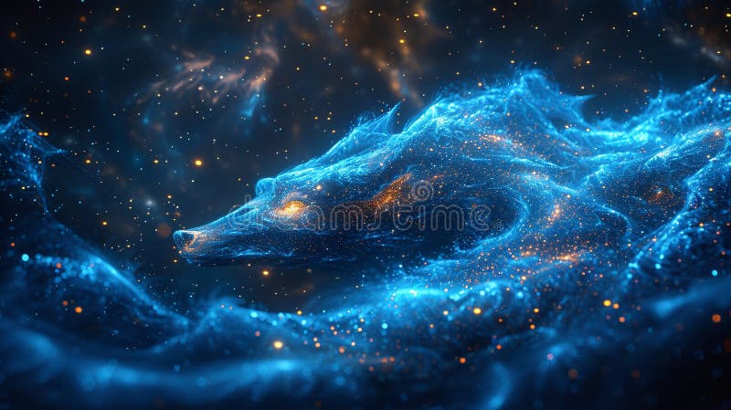 Star Constellation Forming a Mythical Creature Stock Image - Image of ...
