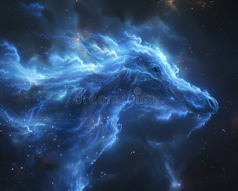 Star Constellation Forming a Mythical Creature Stock Photo - Image of ...
