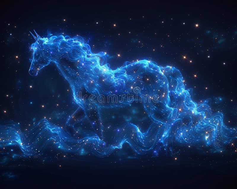 Star Constellation Forming a Mythical Creature Stock Image - Image of ...