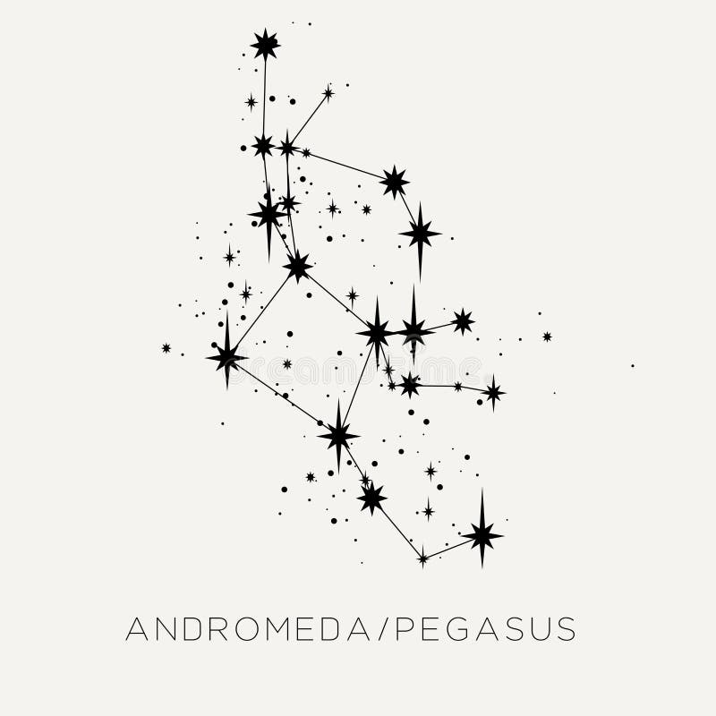 Andromeda Constellation Drawing