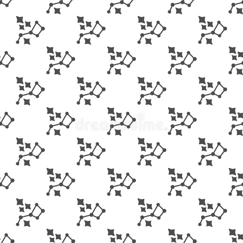 Star Constellation Ursa Major Solid Seamless Pattern, Cosmos Theme ...