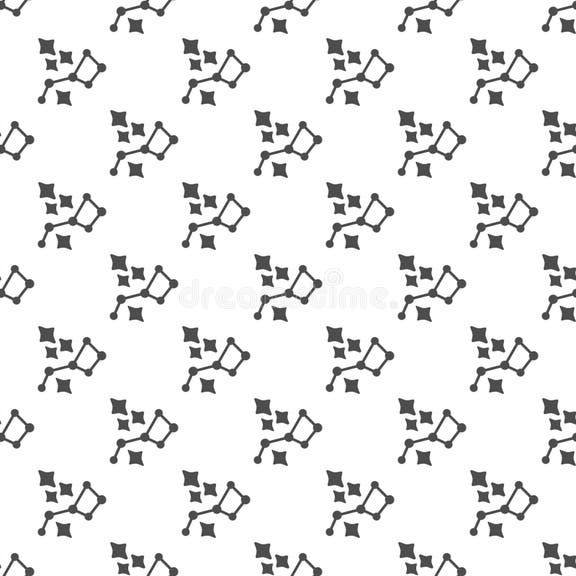 Star Constellation Ursa Major Solid Seamless Pattern, Cosmos Theme ...