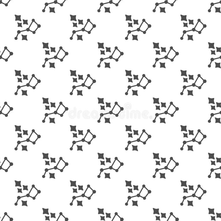 Star Constellation Ursa Major Solid Seamless Pattern, Cosmos Theme ...