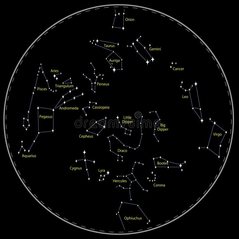 Star Constellations stock vector. Illustration of explore - 19565904