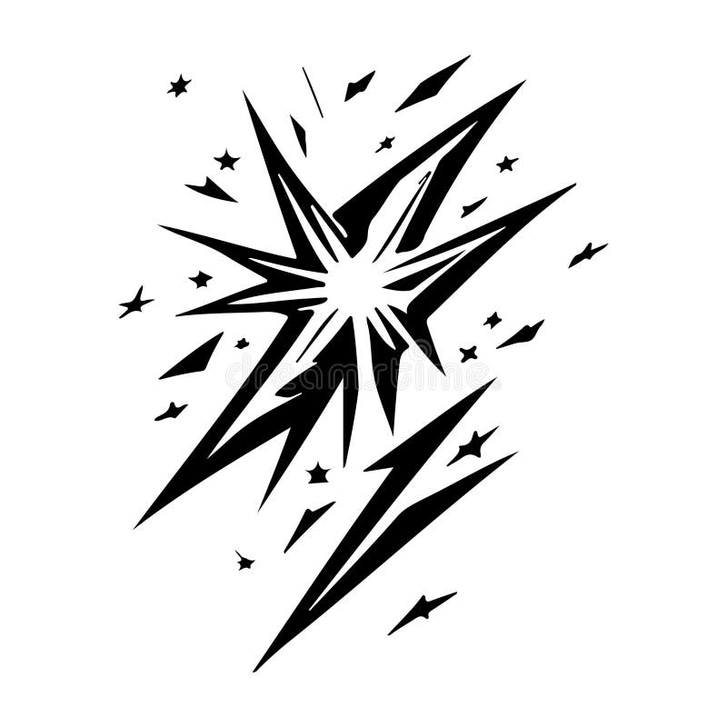 Star Cosmos Icon Hand Draw Black Colour Space Logo Symbol Perfect Stock ...