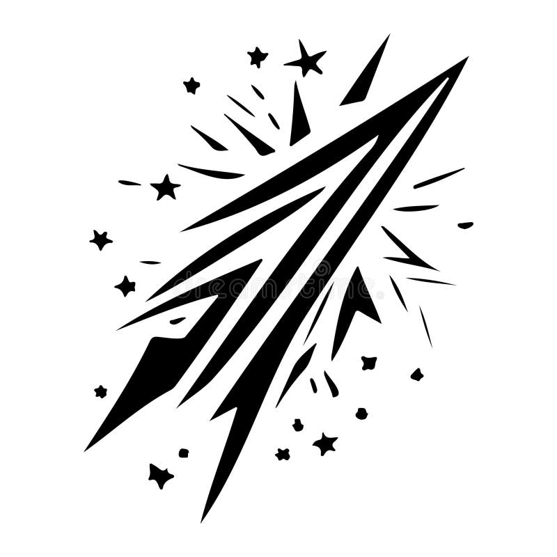 Star Cosmos Icon Hand Draw Black Colour Space Logo Symbol Perfect Stock ...