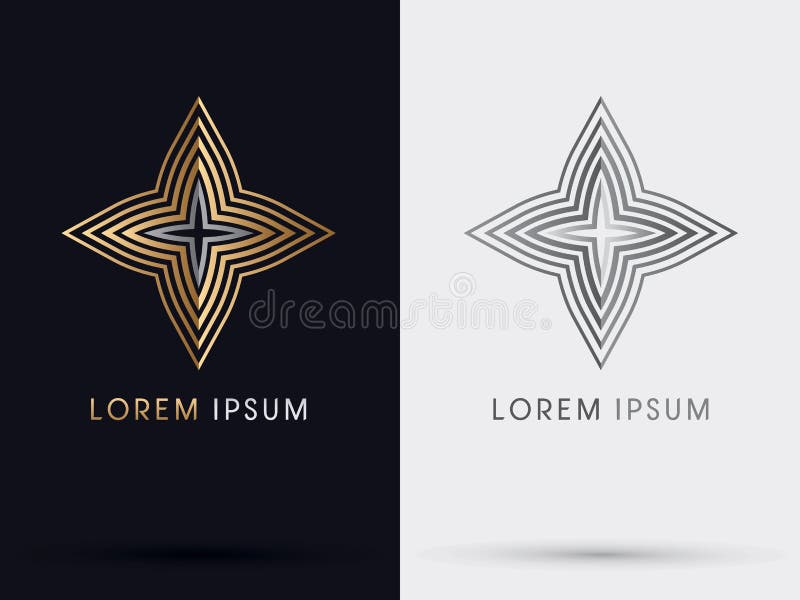 Cross on Abstract Background Stock Illustration - Illustration of cross ...