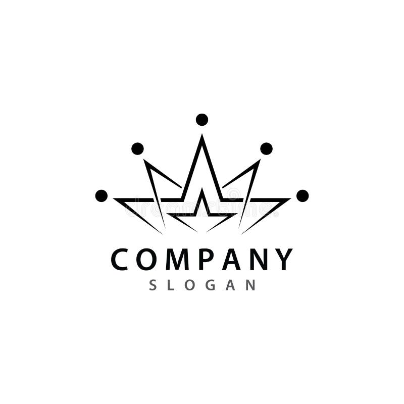 Star Crown logo template stock illustration. Illustration of royal ...