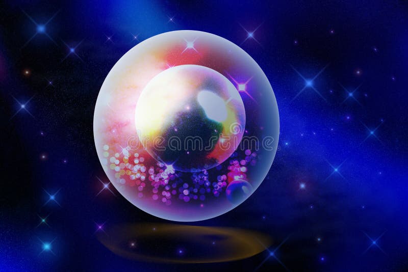 Star in crystal ball stock illustration. Illustration of crystal - 22515164