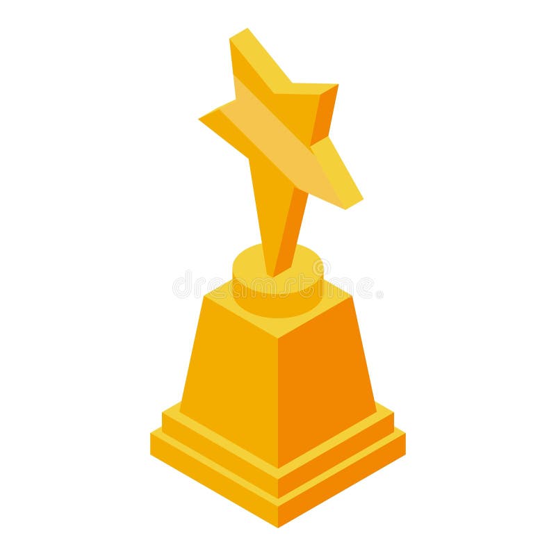 Star Cup Icon Isometric Vector. Prize Award Stock Vector - Illustration ...