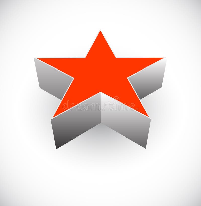 Star 3d icon stock vector. Illustration of sign, object - 201102519