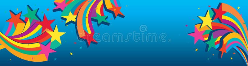 Star 3d Line Group Blue Banner Stock Vector - Illustration of square ...