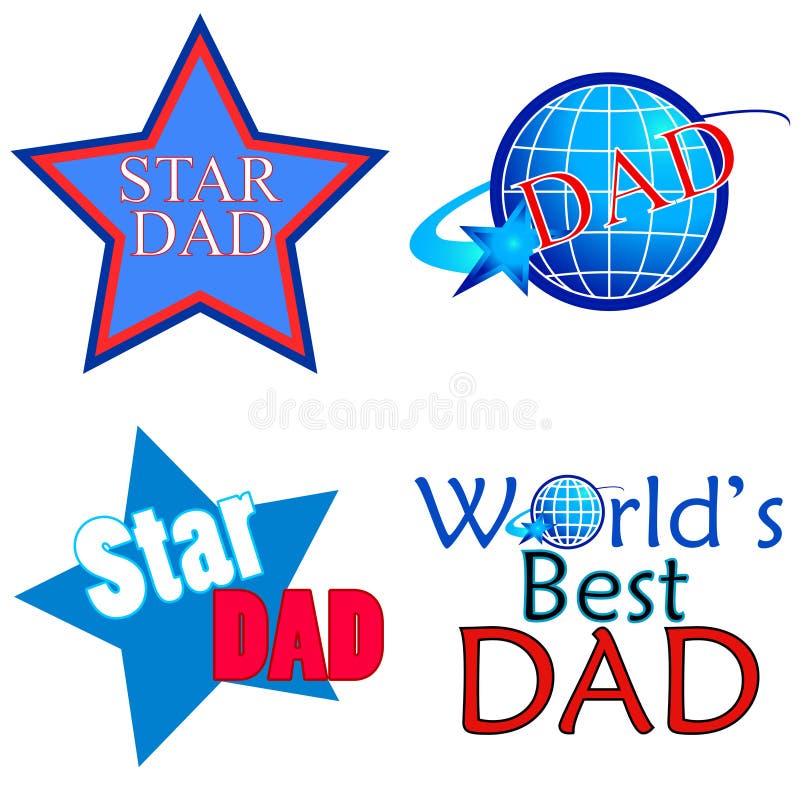 Star DAD stock illustration. Illustration of shield, love - 19906427
