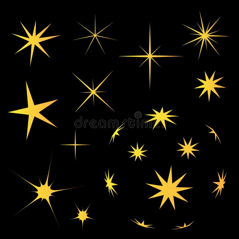 Star in the Dark Collection Background Vector Stock Vector ...