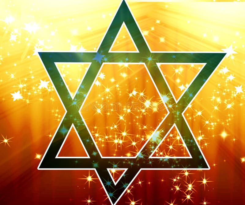 Star of david stock illustration. Illustration of background - 9687448