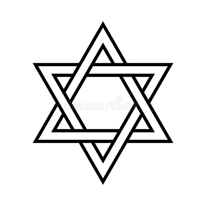 Star of David Icon. Judaism Sign. Six Pointed Star. Vector Isolated on ...