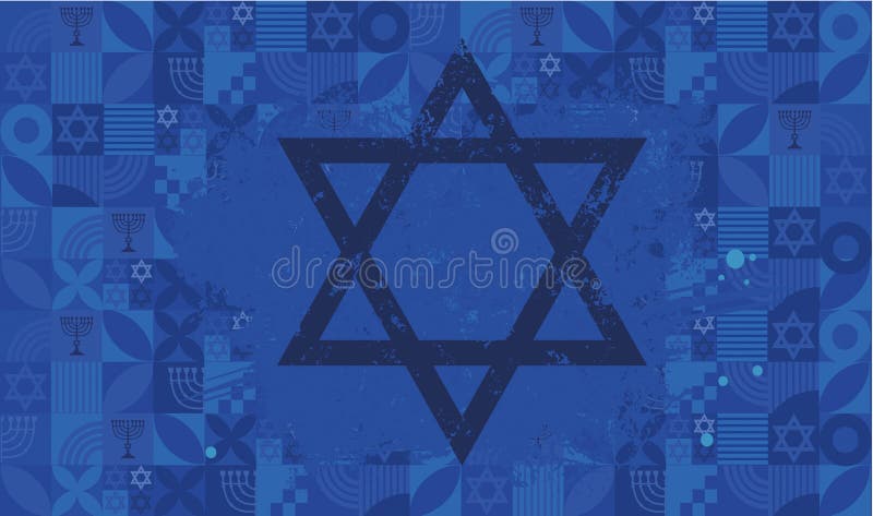 Star of David, Stylized Israel Background Stock Illustration ...