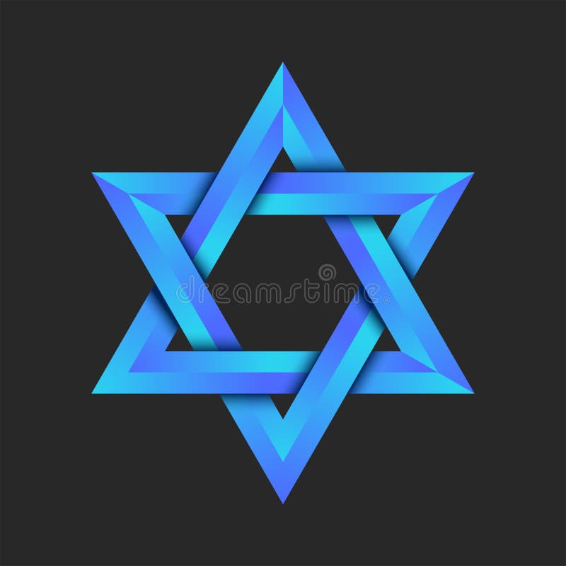 Star of David is a Symbol of Both Jewish Identity and Judaism 3d Effect ...