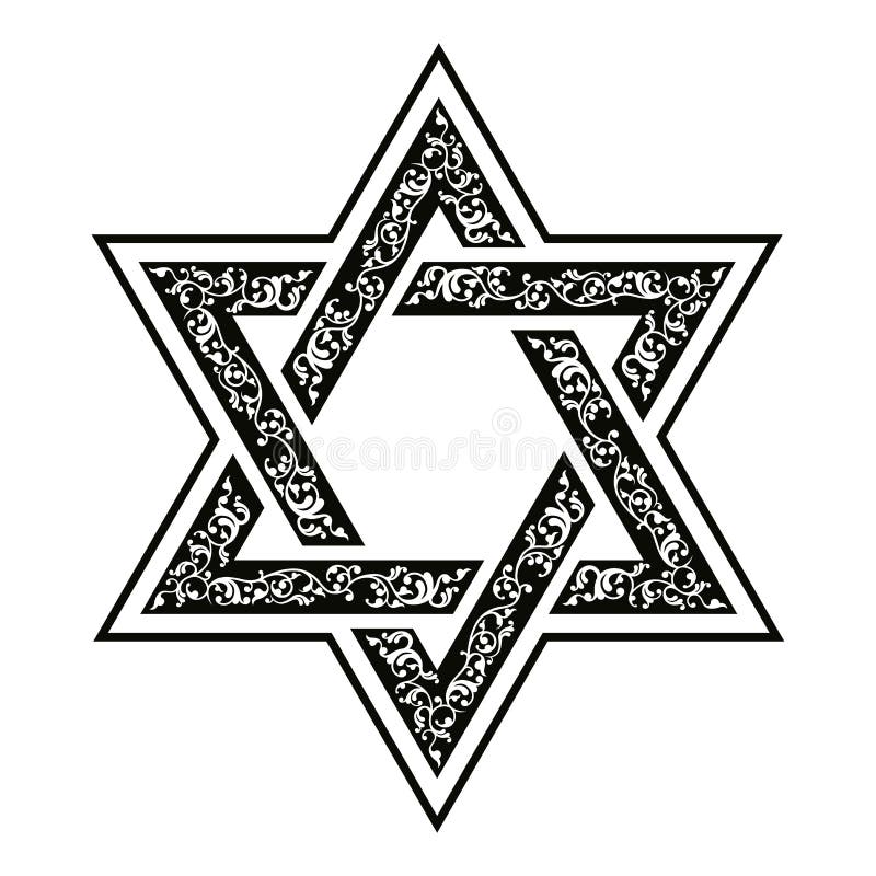 Star of David stock vector. Illustration of sacred, graphic - 5824822