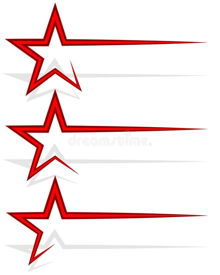 Star Decoration Element with Dynamic Line, Trail Stock Vector ...