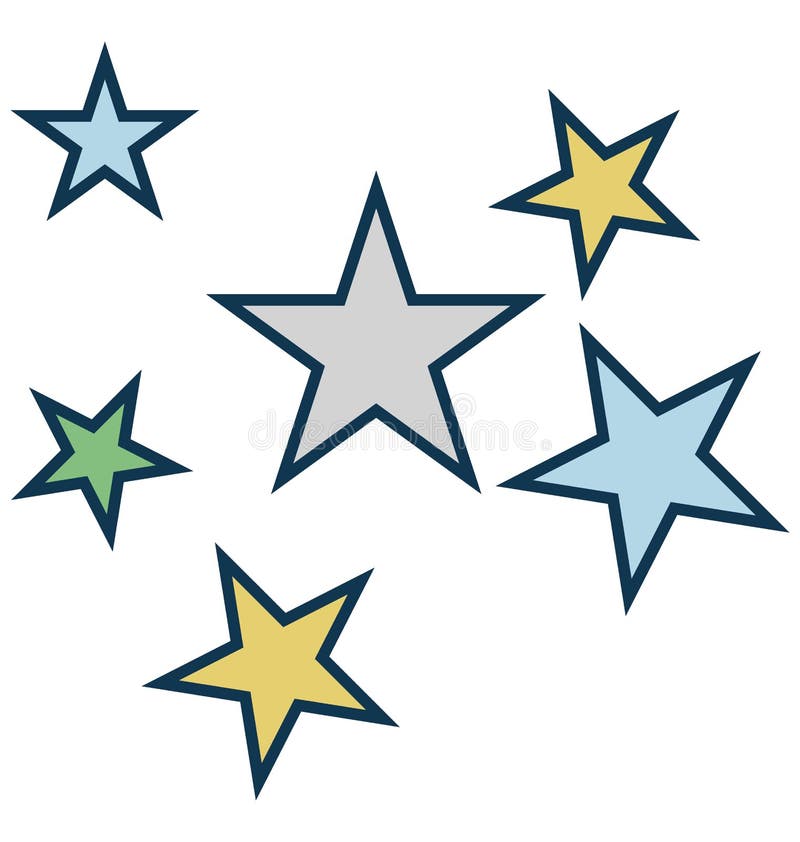 Star, Decoration Star Isolated Vector Icon for Party and Celebration ...