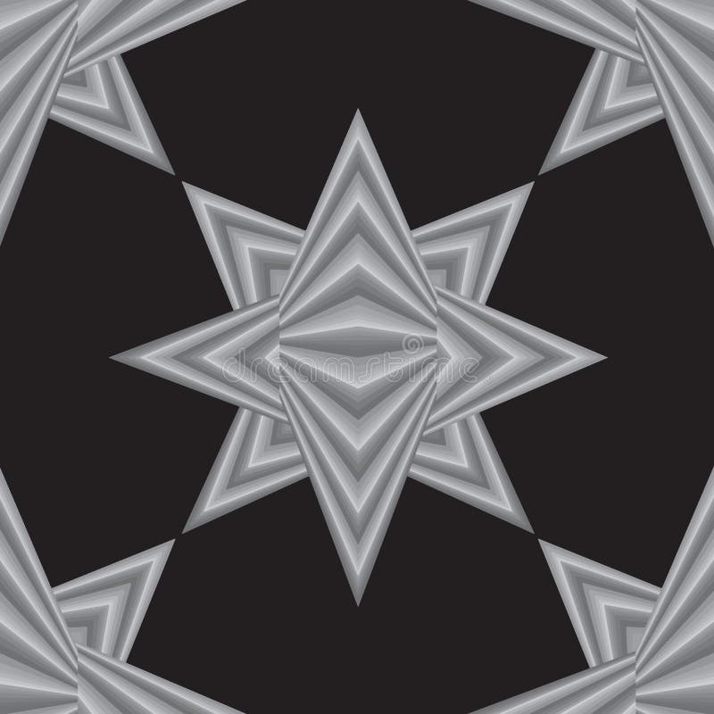 Star, Decorative Seamless Pattern. Background Abstract Stock Vector ...