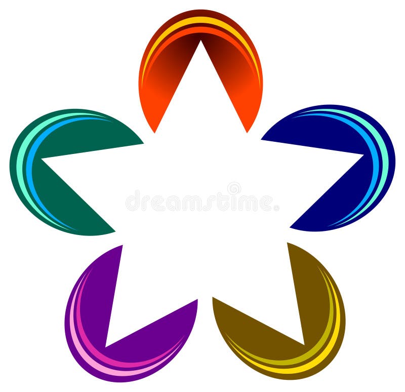 Star design stock vector. Illustration of emblem, colorful - 20422113