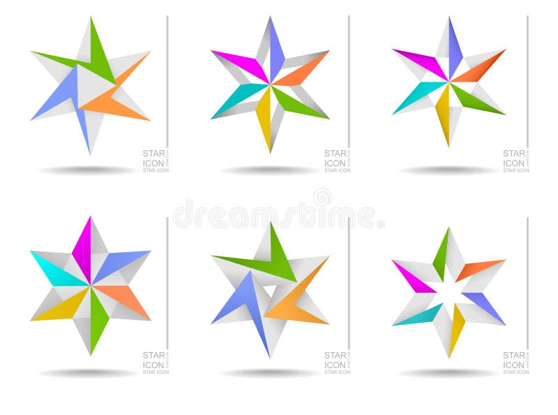 Star design elements stock illustration. Illustration of loop - 59647483