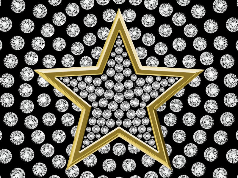 Gold star in the rays stock illustration. Illustration of gold - 21631282